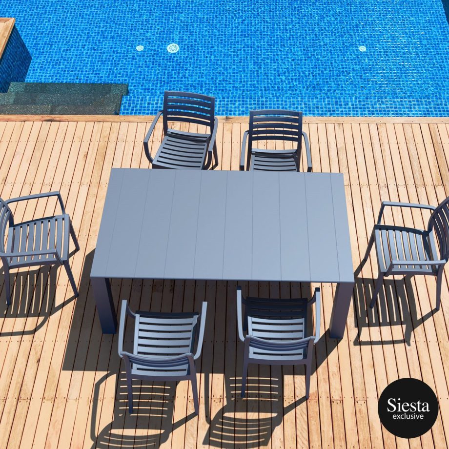 Plastic 7 Piece Vegas Table Dining Setting - Furniture Pro Australia